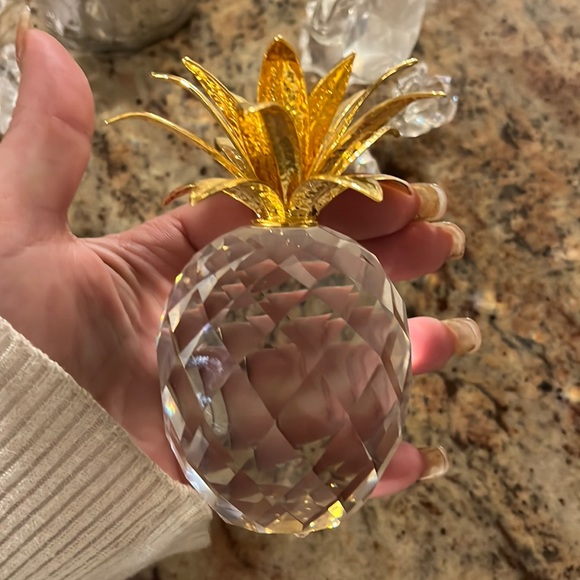 Swarovski | Accents | Large 4 Tall Swarovski Crystal Pineapple | Poshmark